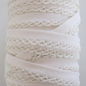 Muslin Crochet Edge Bias Tape (no. 48) Double Fold Bias Tape Quilt ...