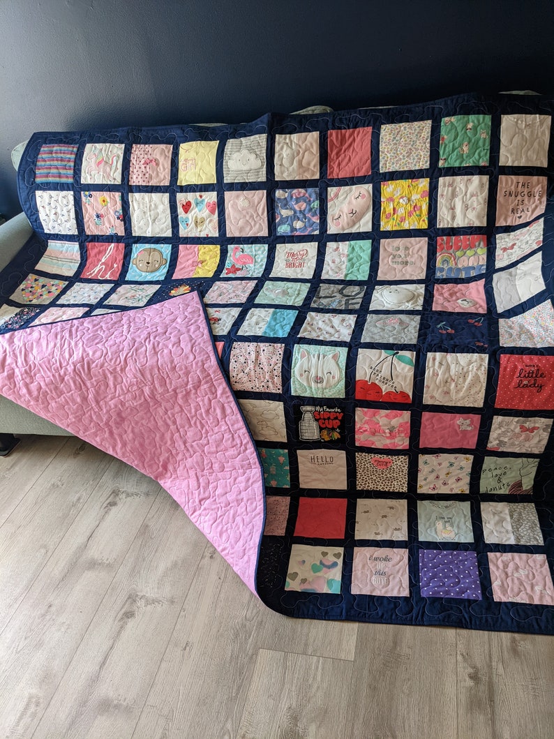 Baby Clothes Quilt Onesie Quilt First Year Quilt Memory - Etsy