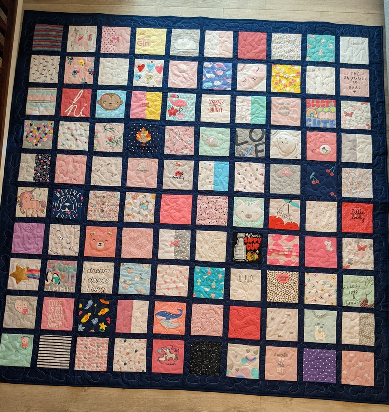 Baby Clothes Quilt Onesie Quilt First Year Quilt Memory - Etsy