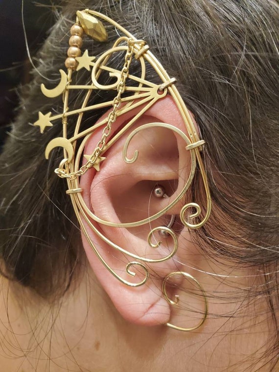 Gold elf ear cuffs store