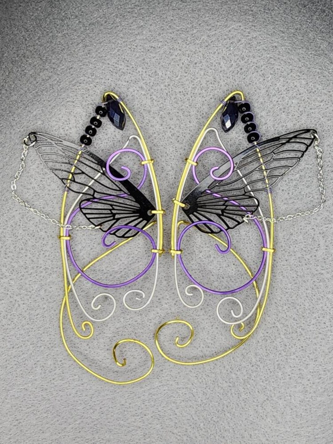 Wood Elf Ear Cuffs: Non Binary Colors, Cosplay Clip on Earrings - Etsy