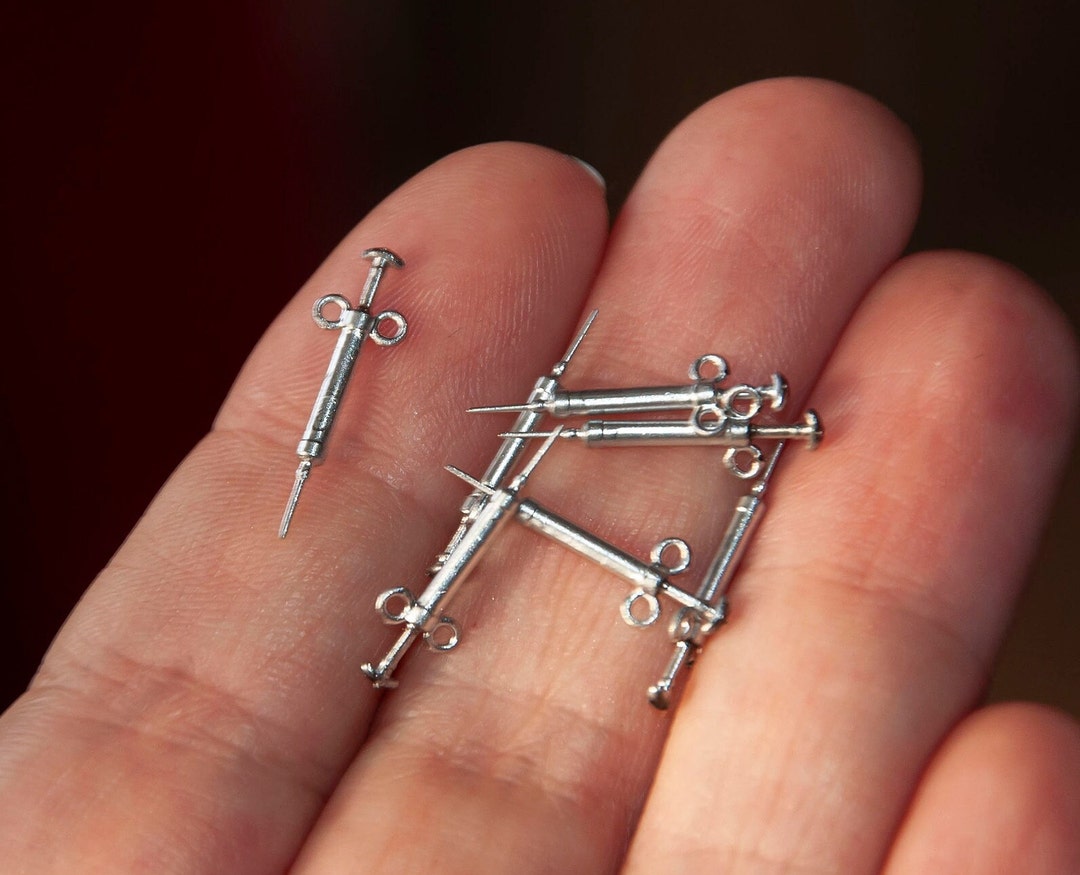 Miniature Toy Syringes Set (3pcs) for Doll House. Artisan Med ...
