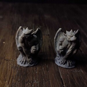 Dollhouse Artisan Miniature Gargoyles Set of 2. 1/12 Scale Miniatures ...