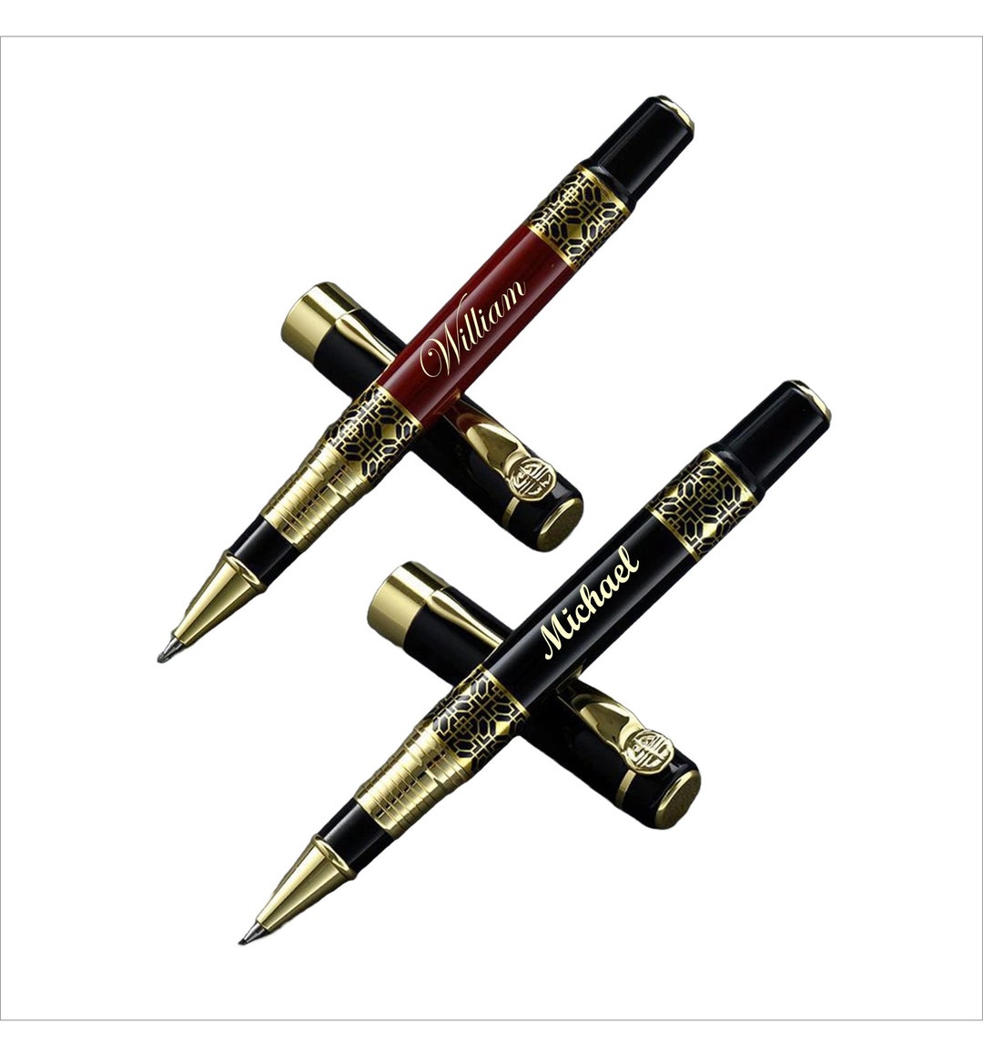 Personalized Ballpoint Pen-custom Engraved Black Ink Refill Vintage Pen ...