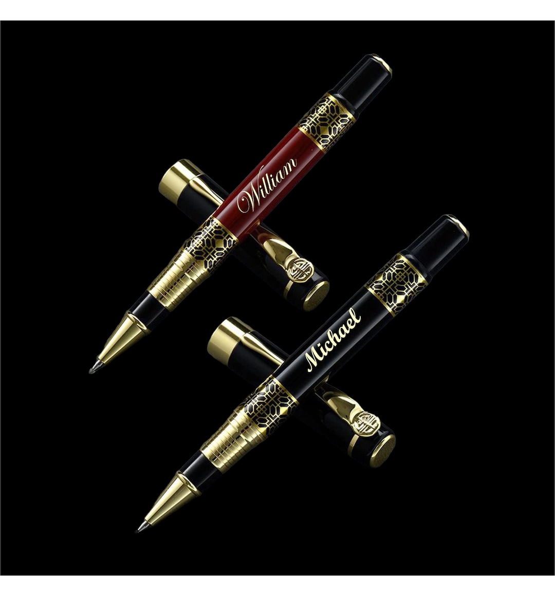 Personalized Ballpoint Pen-custom Engraved Black Ink Refill Vintage Pen ...