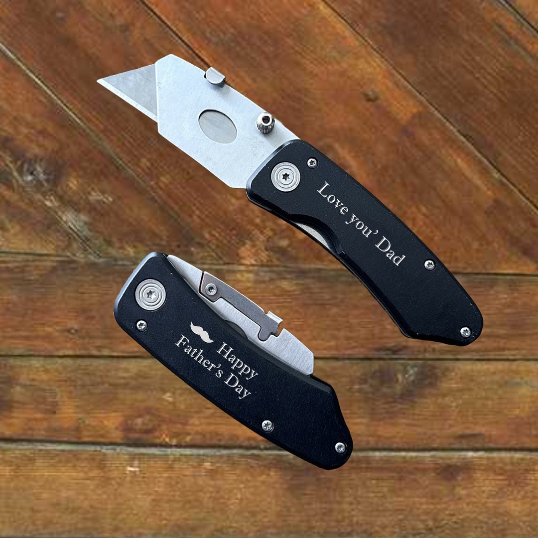 Custom Engraved Utility Pocket Knife -personalized Box Knife-gift for ...