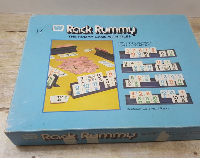 Rack Rummy, 1979, Vintage Board Game, Tile Game - Etsy