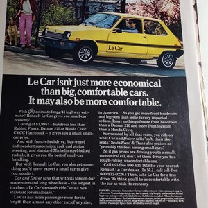 Lecar Vintage Car Ad, 1979, Vintage Ad, Renault, Vintage Magazine Ad - Etsy