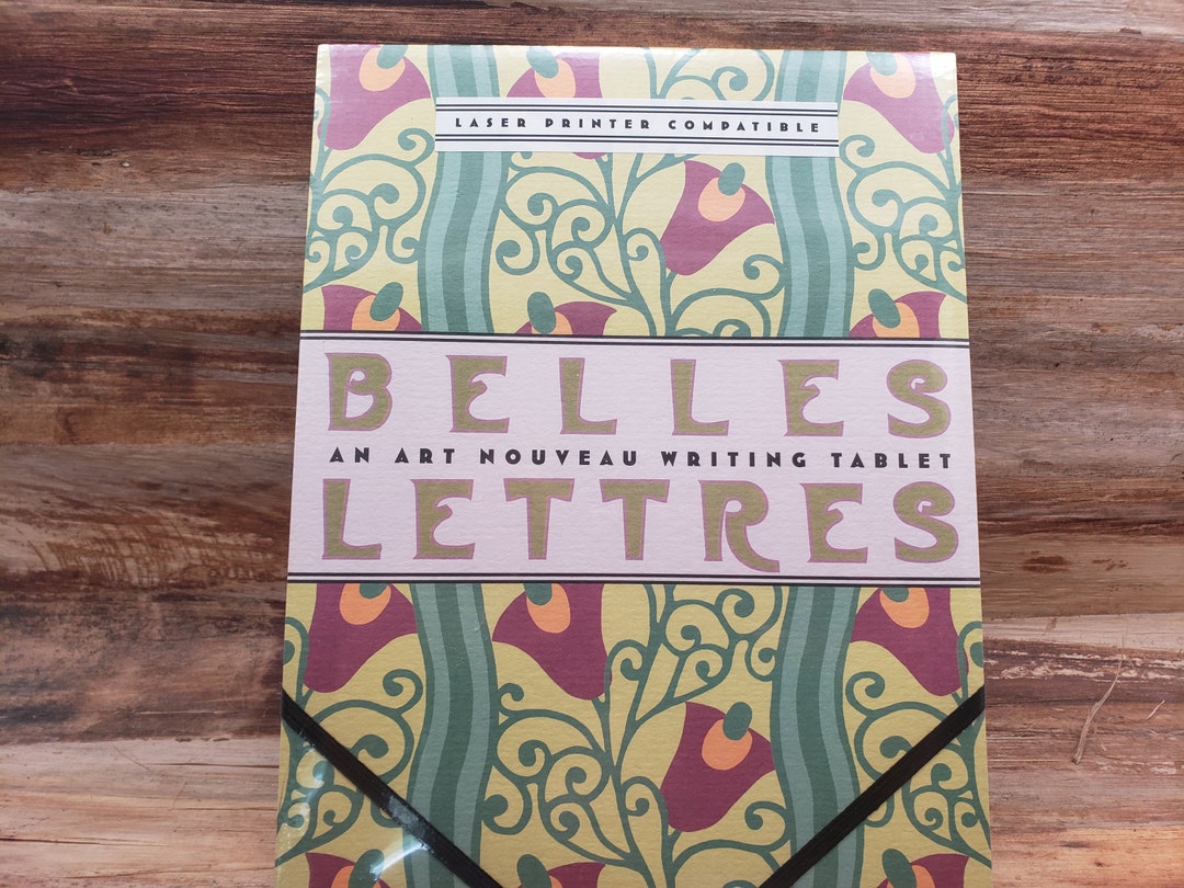 Vintage Writing Tablet Belle Lettres - Etsy