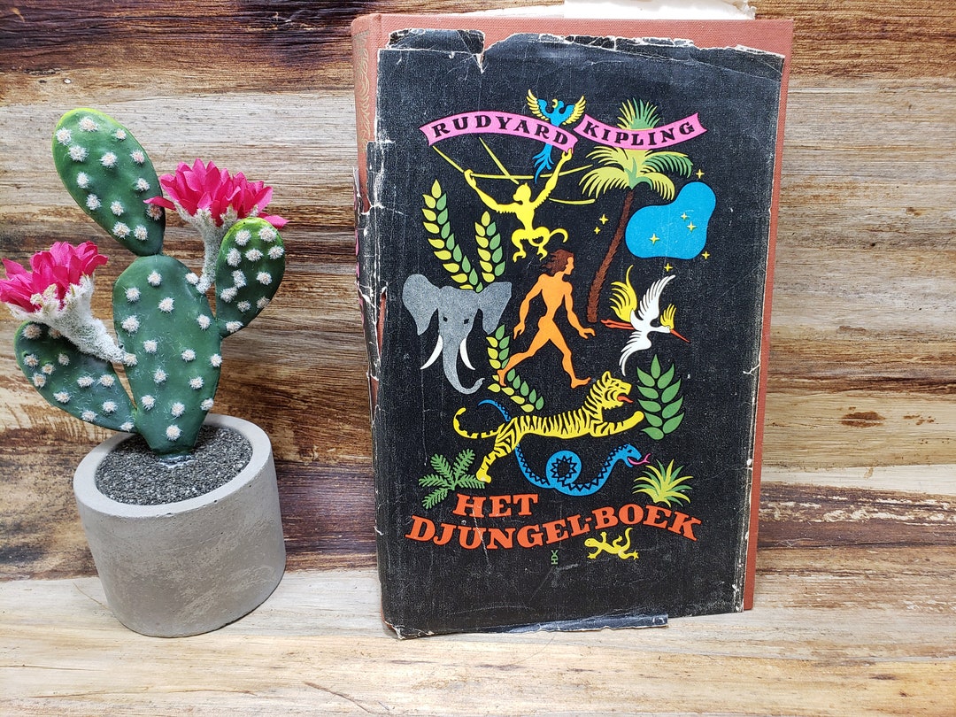 Vintage Dutch Book, 1954 Rudyard Kipling Het Djungel-boek, the Jungle ...