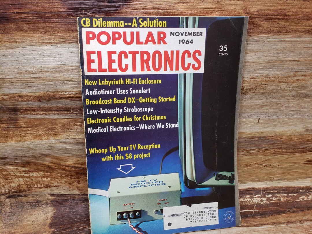 Popular Electronics , November 1964, Vintage Magazine - Etsy