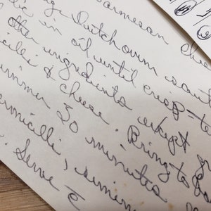 10 Handwritten and Typed Recipes, Vintage Recipes - Etsy