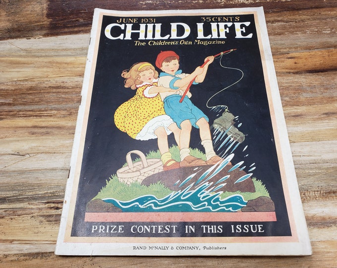 Child Life Magazine, June 1931, Vintage Magazine, Childrens Magazine ...