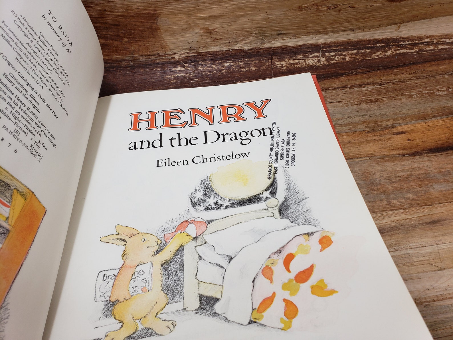 Henry and the Dragon, 1985, Eileen Christelow, Vintage Kids Book - Etsy