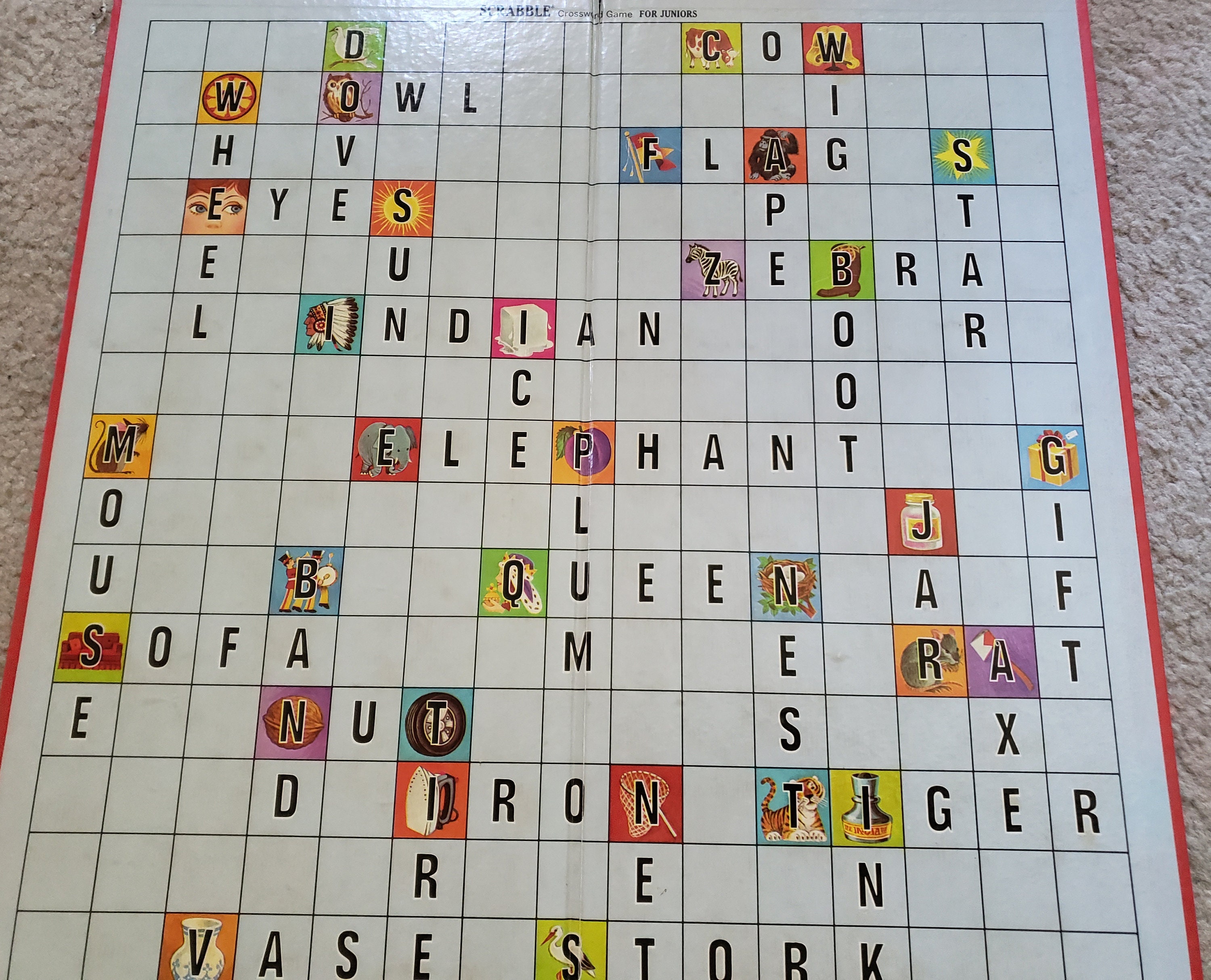 Vintage Scrabble Crossword Game for Juniors 1975 Vintage - Etsy