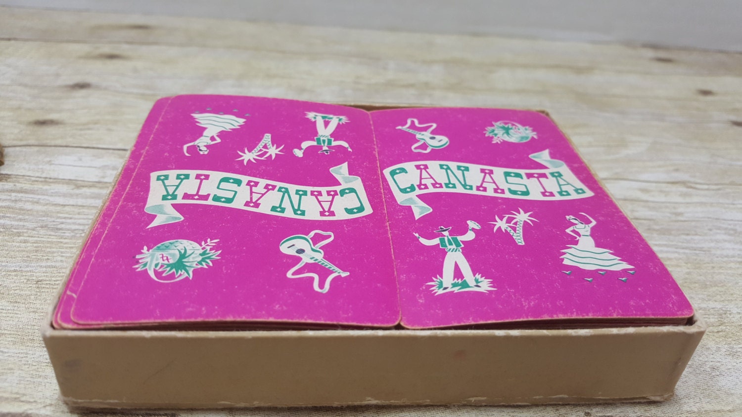 Canasta Boxed Card Set, 1950s Whitman, Vintage Cards - Etsy