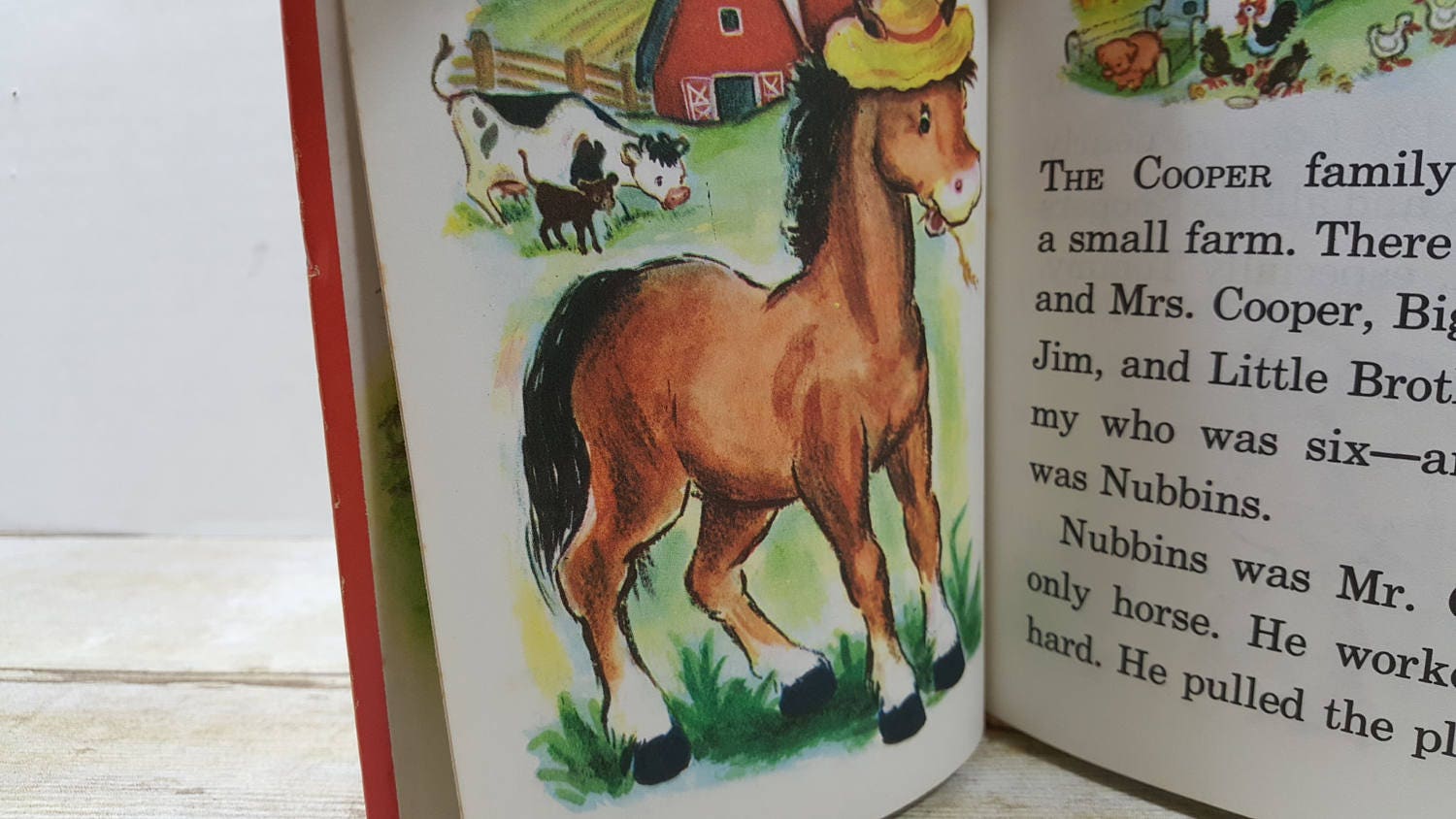 Nubbins and the Tractor, 1951, Rand Mcnally, Right Start Elf Book ...