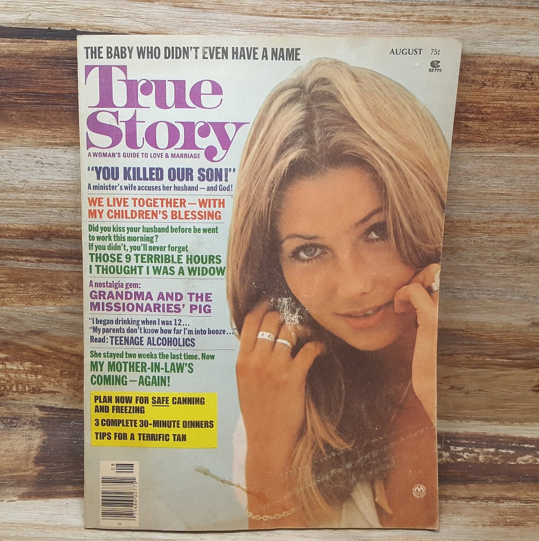 True Story, August 1976, Vintage Magazine, Vintage Book - Etsy