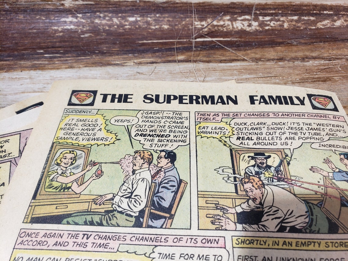 Set of 10 Vintage Comic Pages 1970 , Variety Pack, Comic Book Ephemera ...