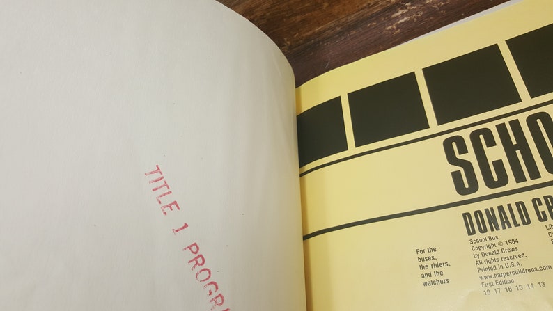 The School Bus, 1984, Donald Crews, Vintage Kids Book - Etsy