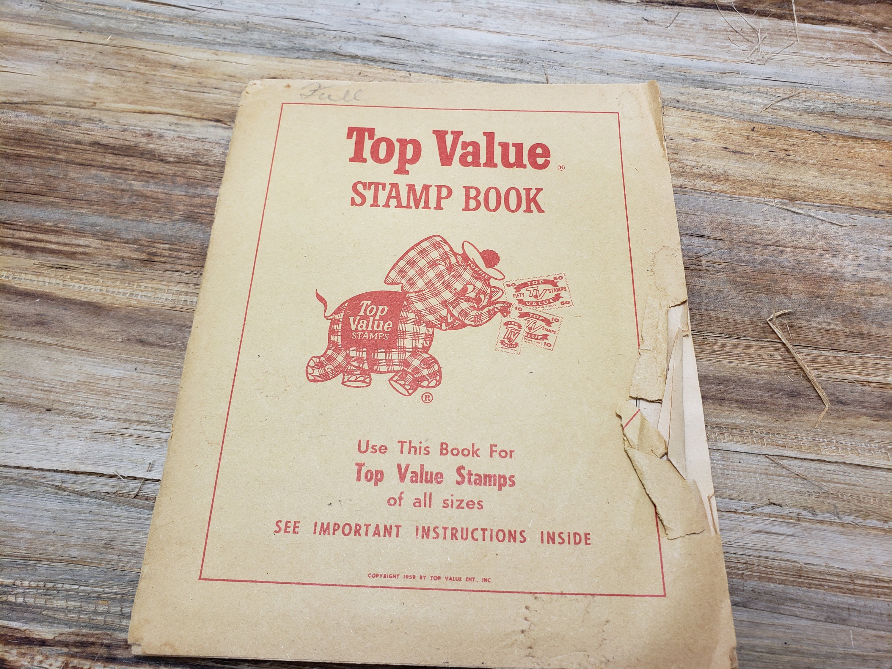 Top Value Stamp Book 1960s Grocery Stamps Full - Etsy