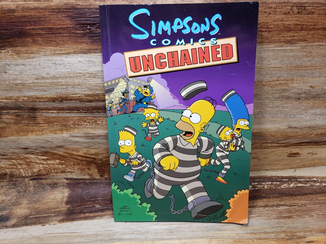 Simpsons Comics Unchained, 2001, Vintage Simpsons Comics - Etsy