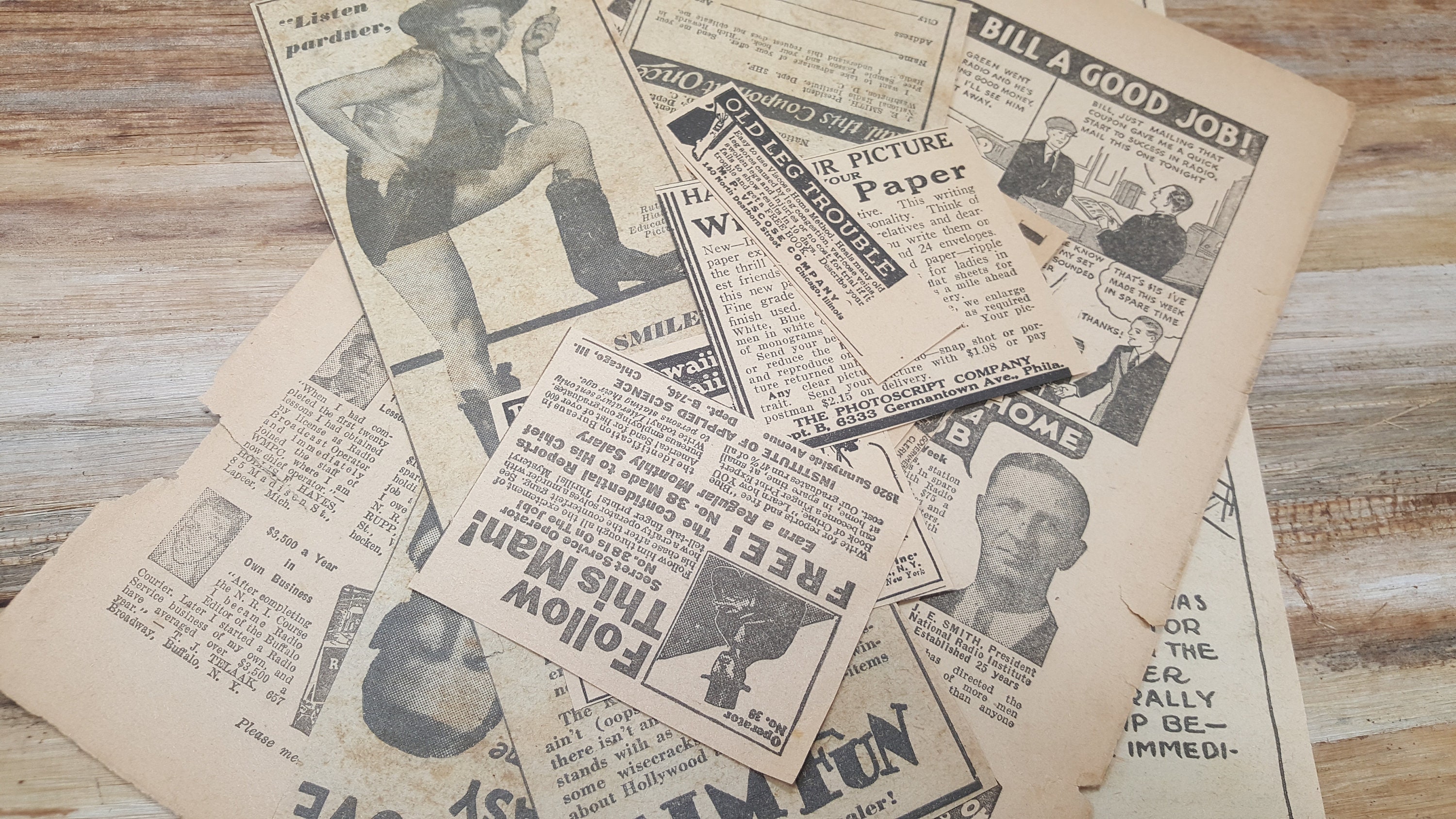 1930s Vintage Magazine Ads, 10 Random Ads, READ DESCRIPTIONS, Vintage ...