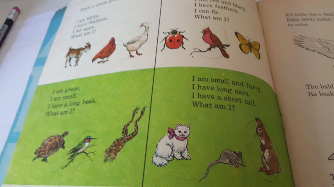 All Kinds of Animals, 1982, A Golden Readiness Workbook K-2, READ ...
