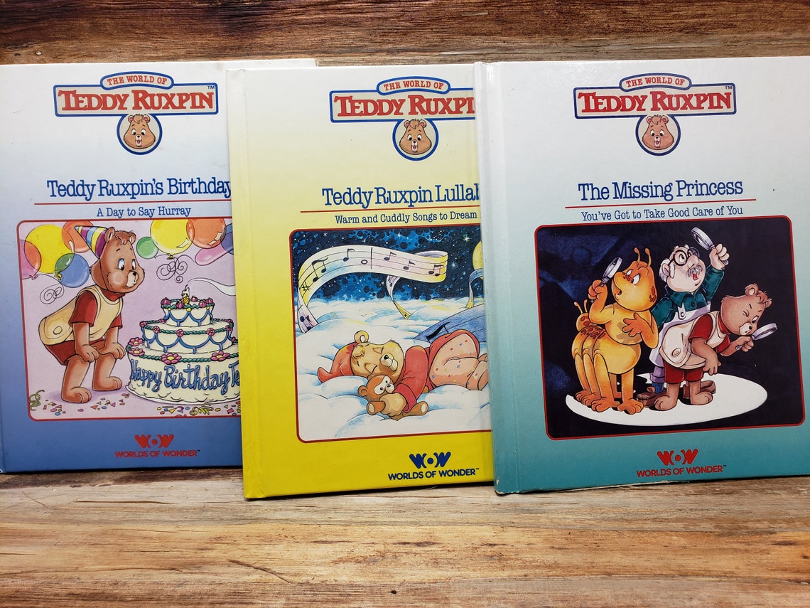 The World of Teddy Ruxpin Set of 3 Books 1985 Vintage Kids - Etsy