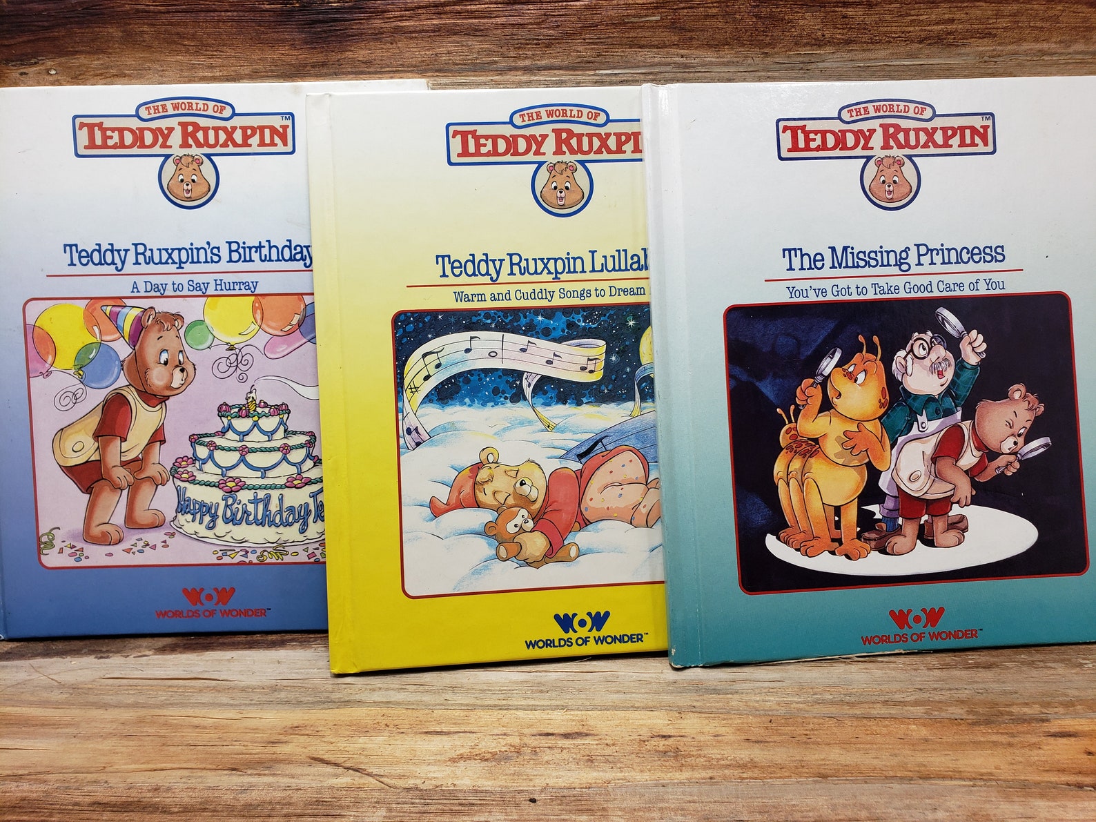 The World of Teddy Ruxpin Set of 3 Books 1985 Vintage Kids - Etsy