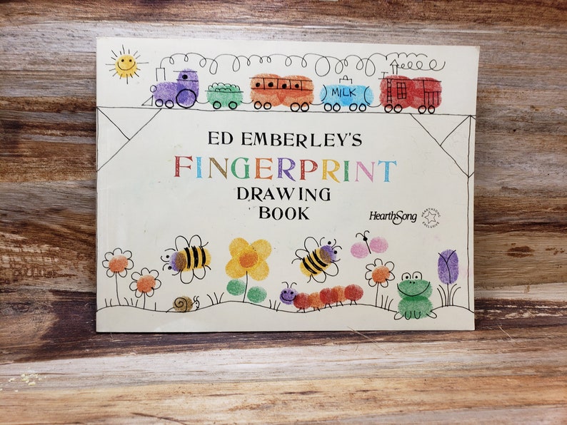 Ed Emberleys, Fingerprint Drawing Book, 2000 , Vintage Kids Book, Kids ...