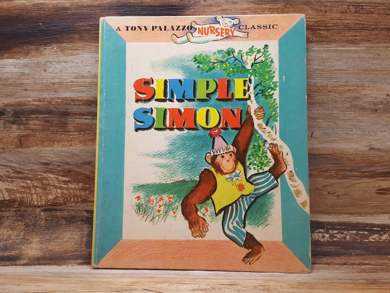 Simple Simon, 1959, Tony Palazzo Nursery Classic, Vintage Kids Book - Etsy
