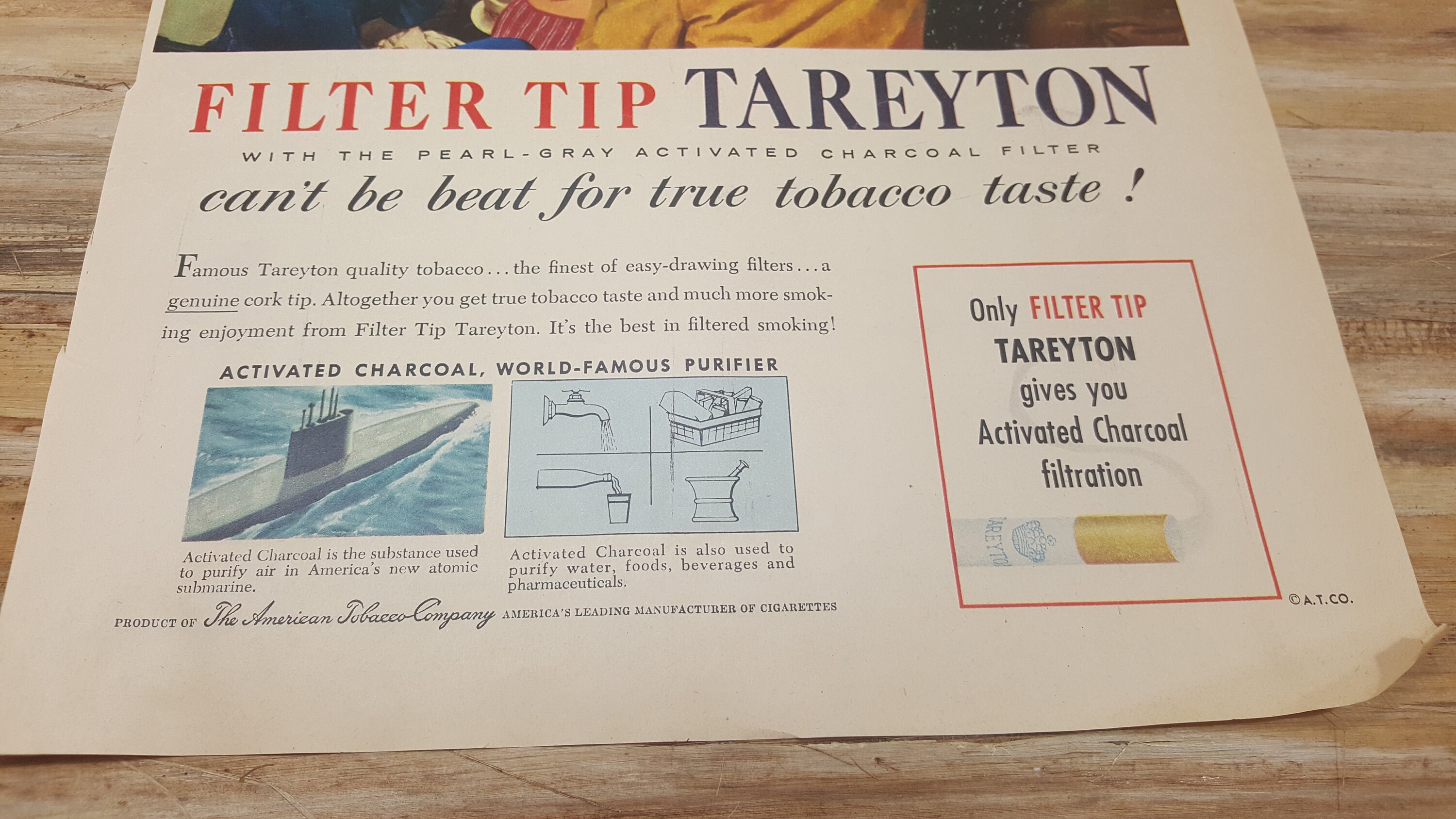 Tareyton Cigarette Ad, 1955, Vintage Magazine Ad - Etsy