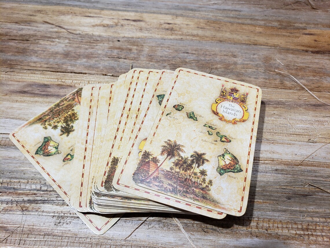 Hawaiian Islands Playing Cards 2000s Vintage Playing Cards - Etsy