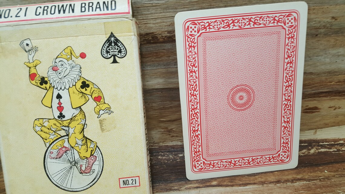 Vintage Clown Playing Cards, King Size, 1960s - Etsy