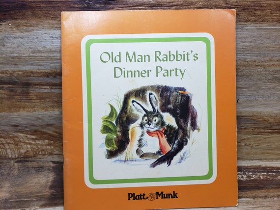 Old Man Rabbits Dinner Party 1961 Platt and Munk Vintage - Etsy