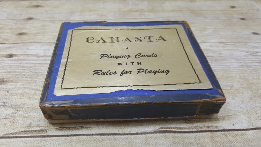 Canasta Boxed Card Set, 1950s Whitman, Vintage Cards - Etsy