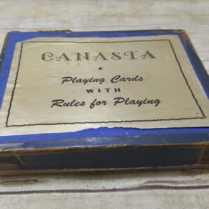 Canasta Boxed Card Set, 1950s Whitman, Vintage Cards - Etsy