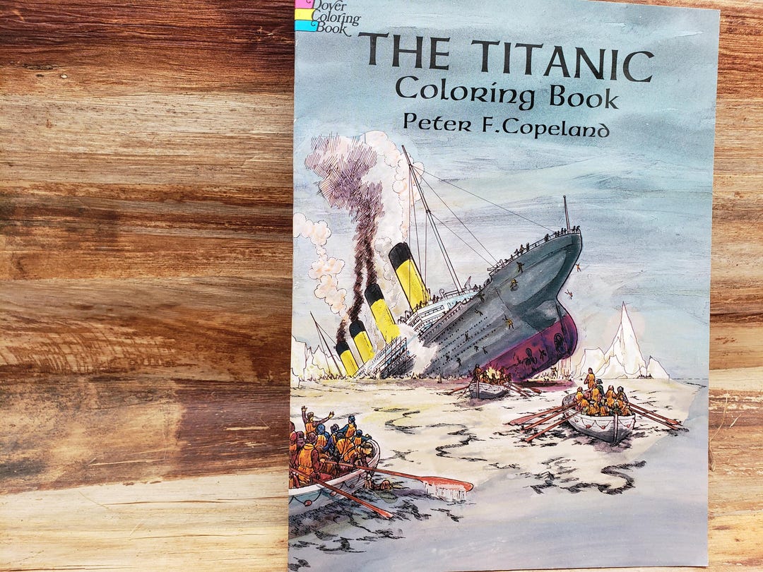 The Titanic Coloring Book , Dover - Etsy