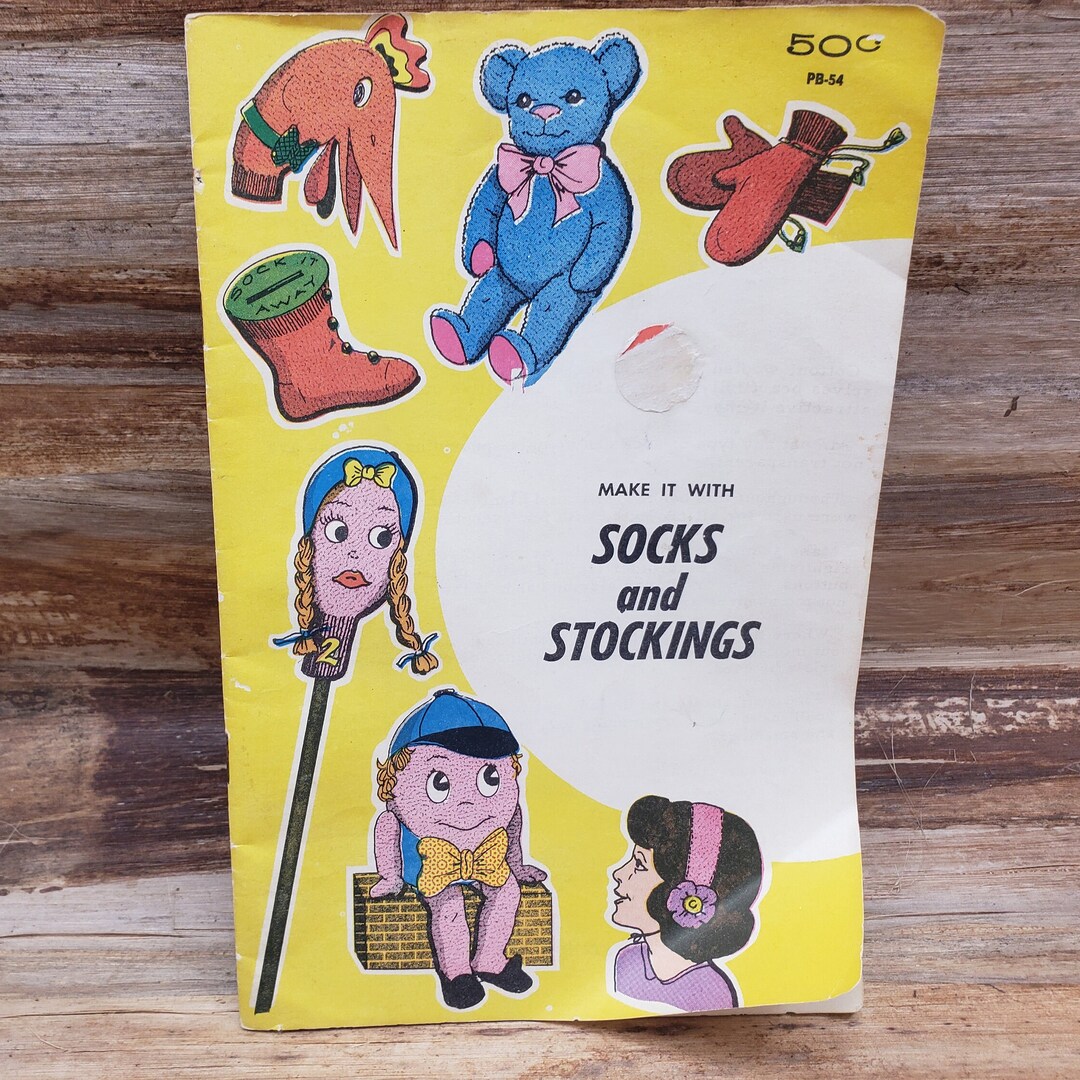 Make It With Socks and Stockings 1965, Retro Book, ,craft Book - Etsy