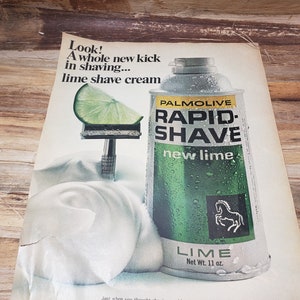 Vintage Palmolive Shaving Cream Ad, 1966 Vintage Ad - Etsy