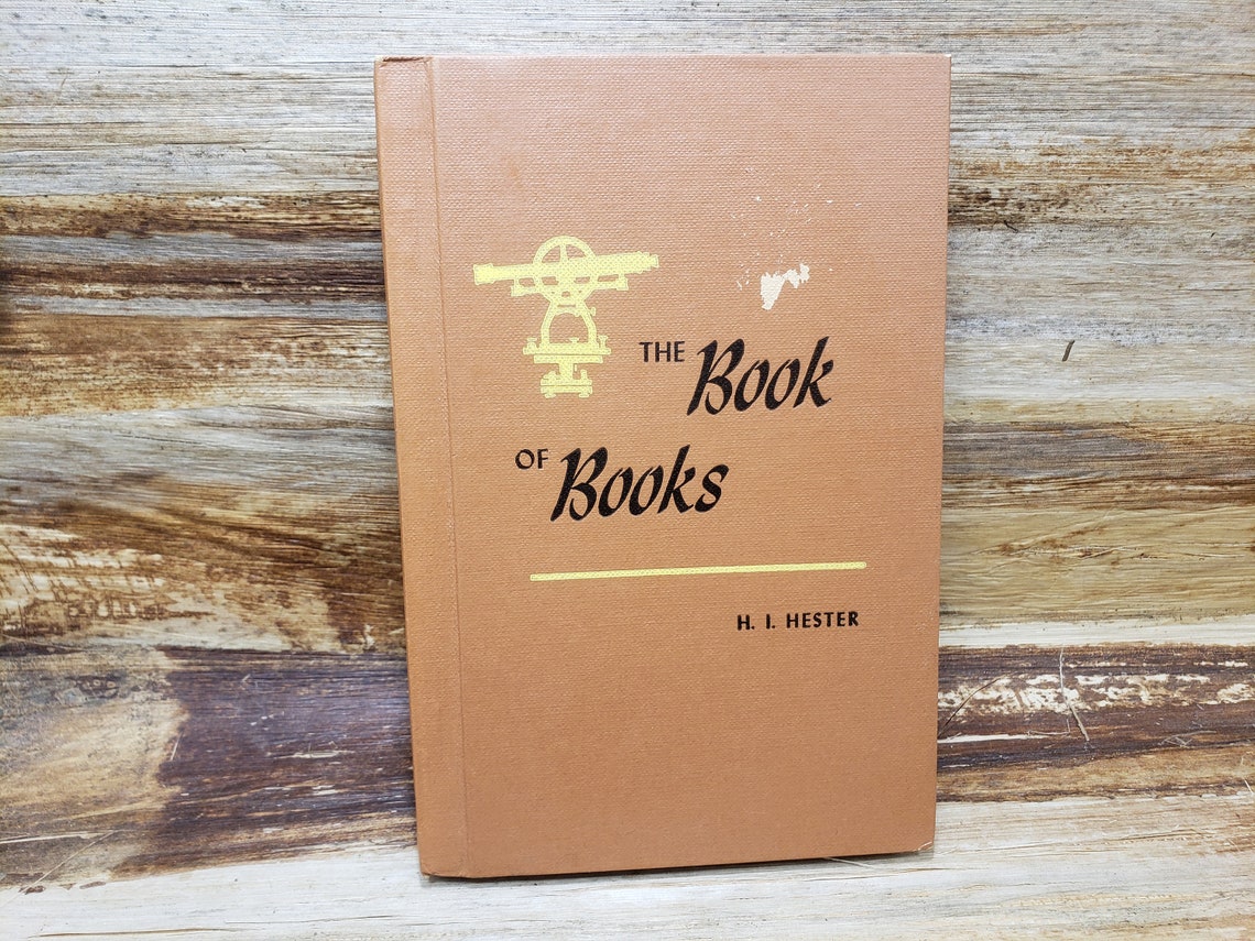 The Book of Books 1959 H.I. Hester Vintage Religion - Etsy