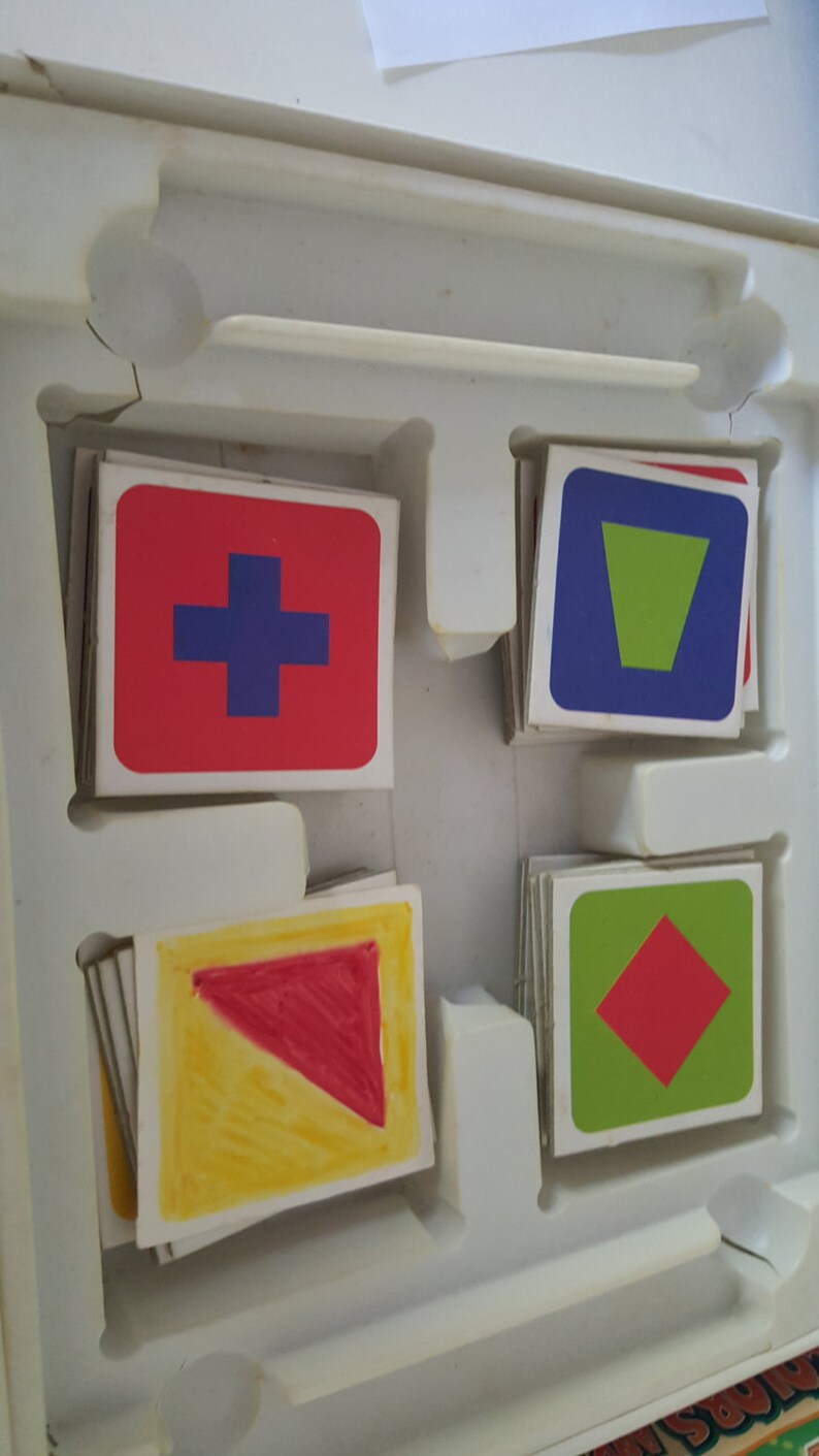 Colors and Shapes Vintage Learning Game 1980s Vintage Board - Etsy