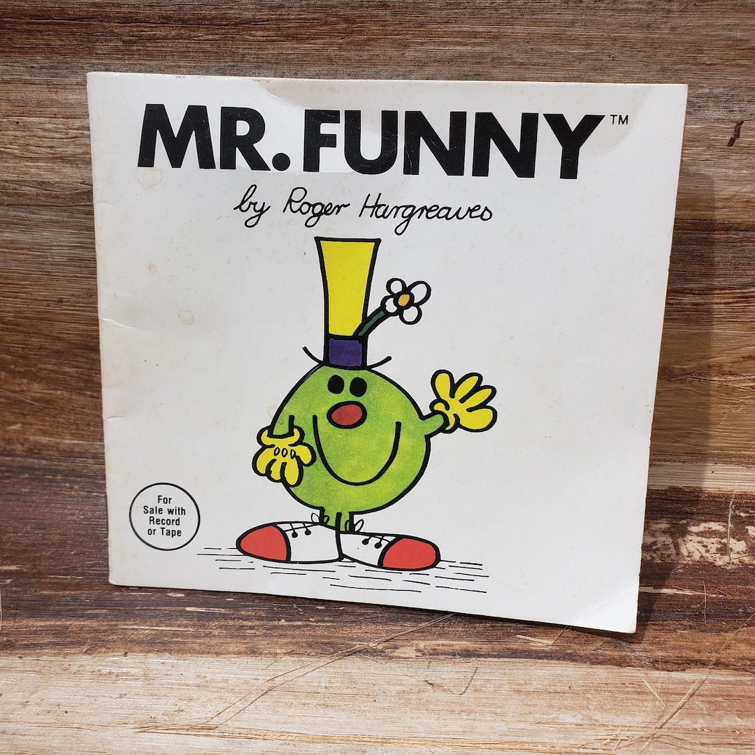 Mr Funny Mr Men Book 1981 , Vintage Kid Book - Etsy
