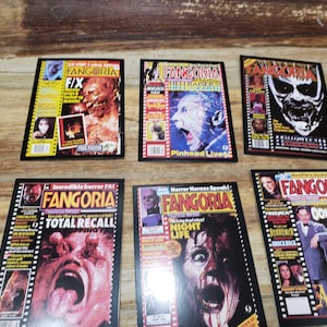 Fangoria Trading Cards Set of 6, 1992, Lot 2 Horror Magazine, Horror ...