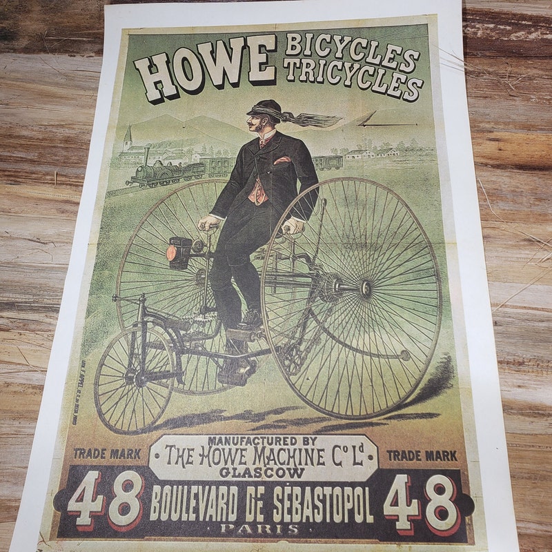 Vintage Bicycle Ad - Etsy