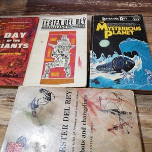 Set of 4 Lester Del Rey Sci Fi Books 1960s READ DESCRIPTION - Etsy
