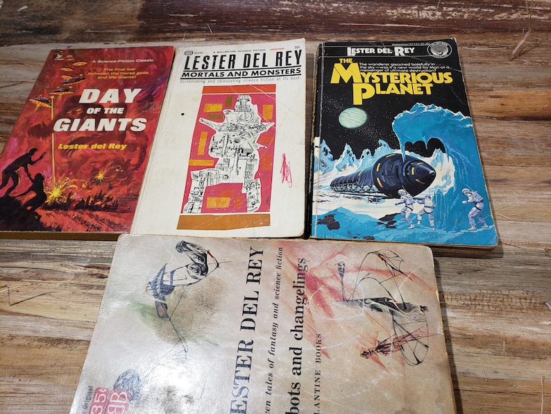 Set of 4 Lester Del Rey Sci Fi Books 1960s READ DESCRIPTION - Etsy
