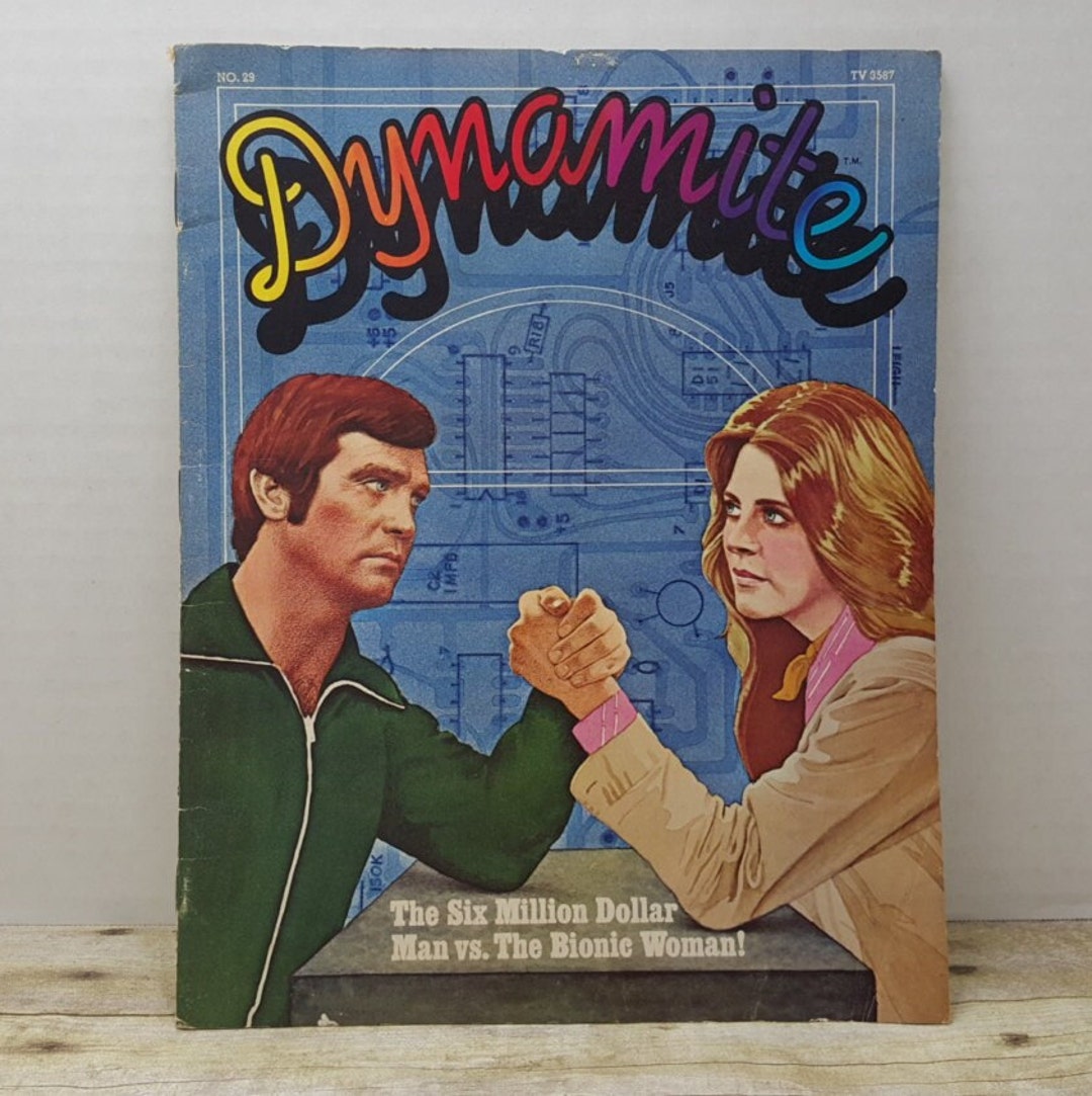 Dynamite Magazine, 1976, Vintage Magazine, School Book Form, Bionic ...