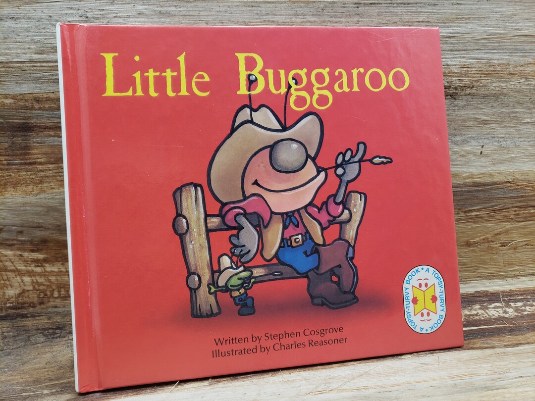 Vintage Topsy Turvy Book, Little Buggaroo and Button Bugg, 1988 ...